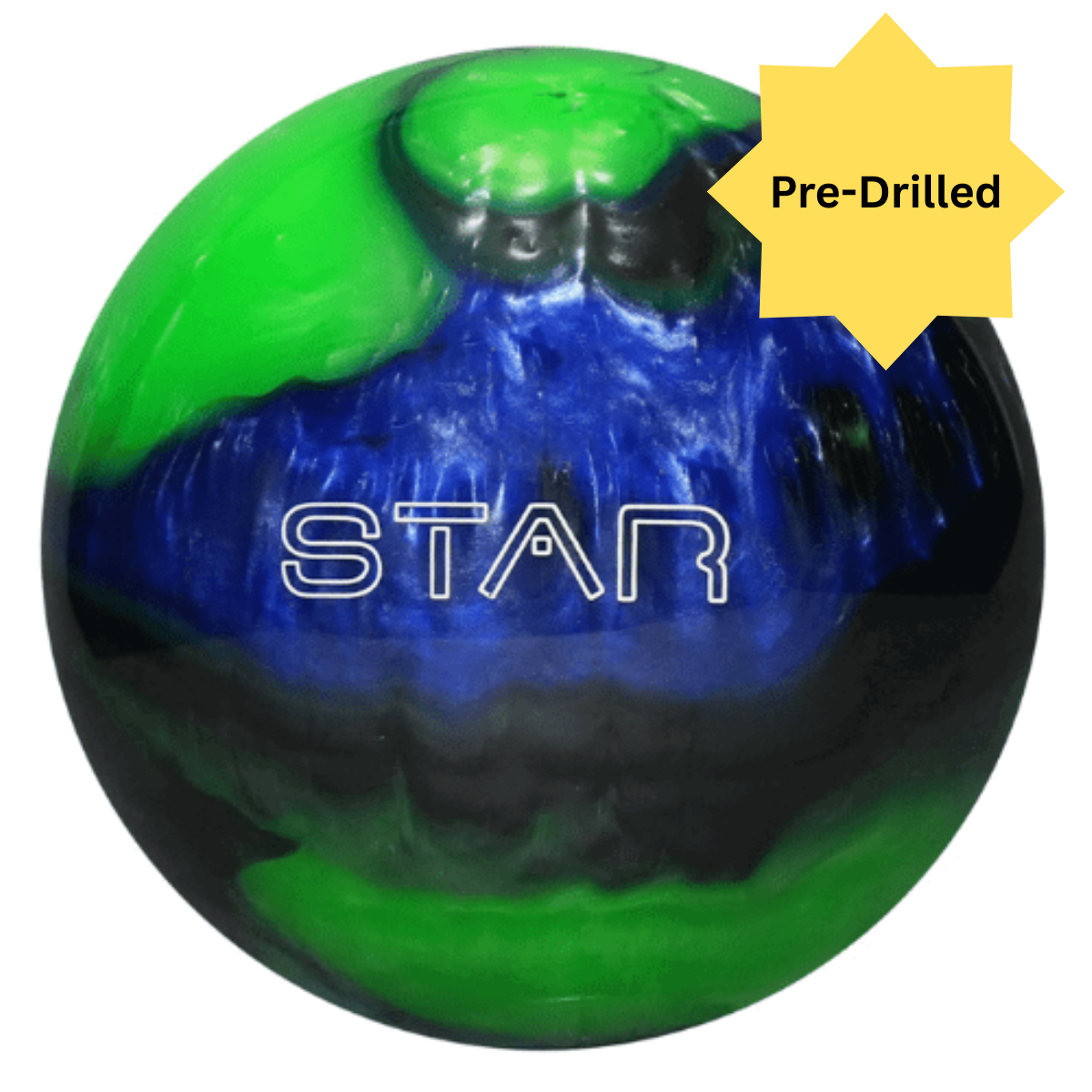 PRE-DRILLED ELITE Star Blue/Green/Black Bowling Ball – EliteBowling.com