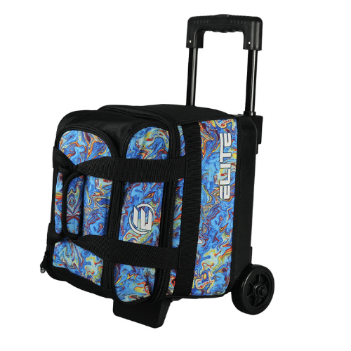 ELITE Basic Single Roller Blue Swirl Bowling Bag – EliteBowling.com