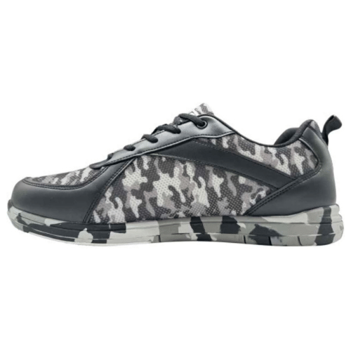 ELITE Men's Pinnacle Grey/Camo Athletic Lace Up Bowling Shoes ...